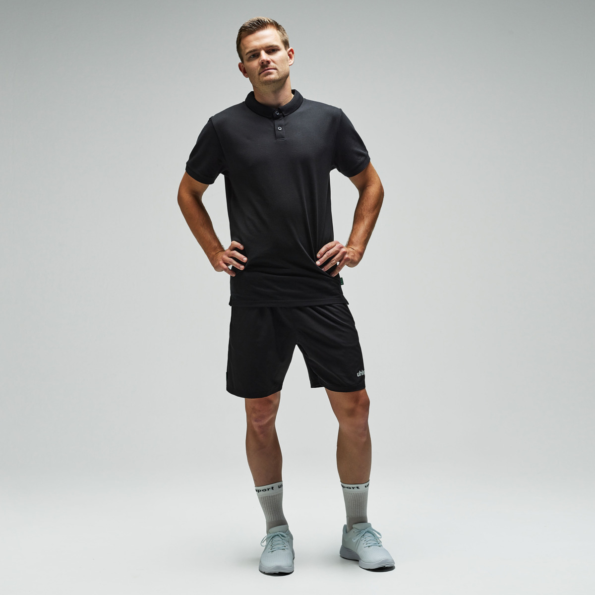 Essential Polo Shirt Prime in azure blue | in the official uhlsport store