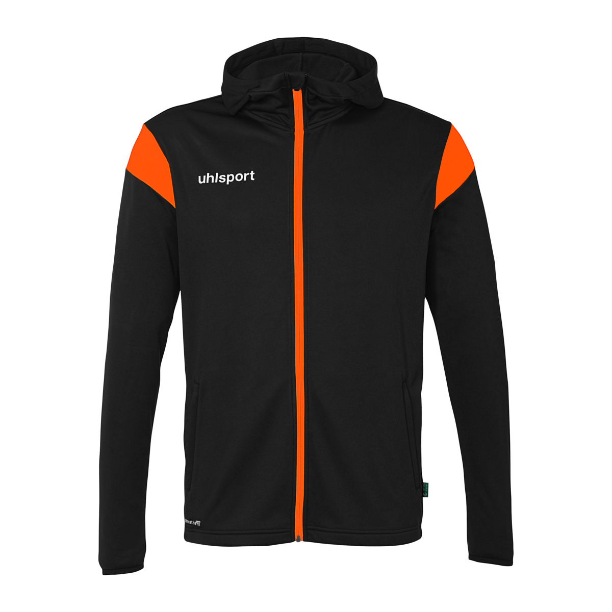 Squad 27 Track hood jacket in black/fluo orange | in the official ...